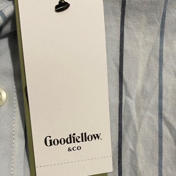 Goodfellow & Co | Shirts | Goodfellow Co White And Blue Striped Dress ...